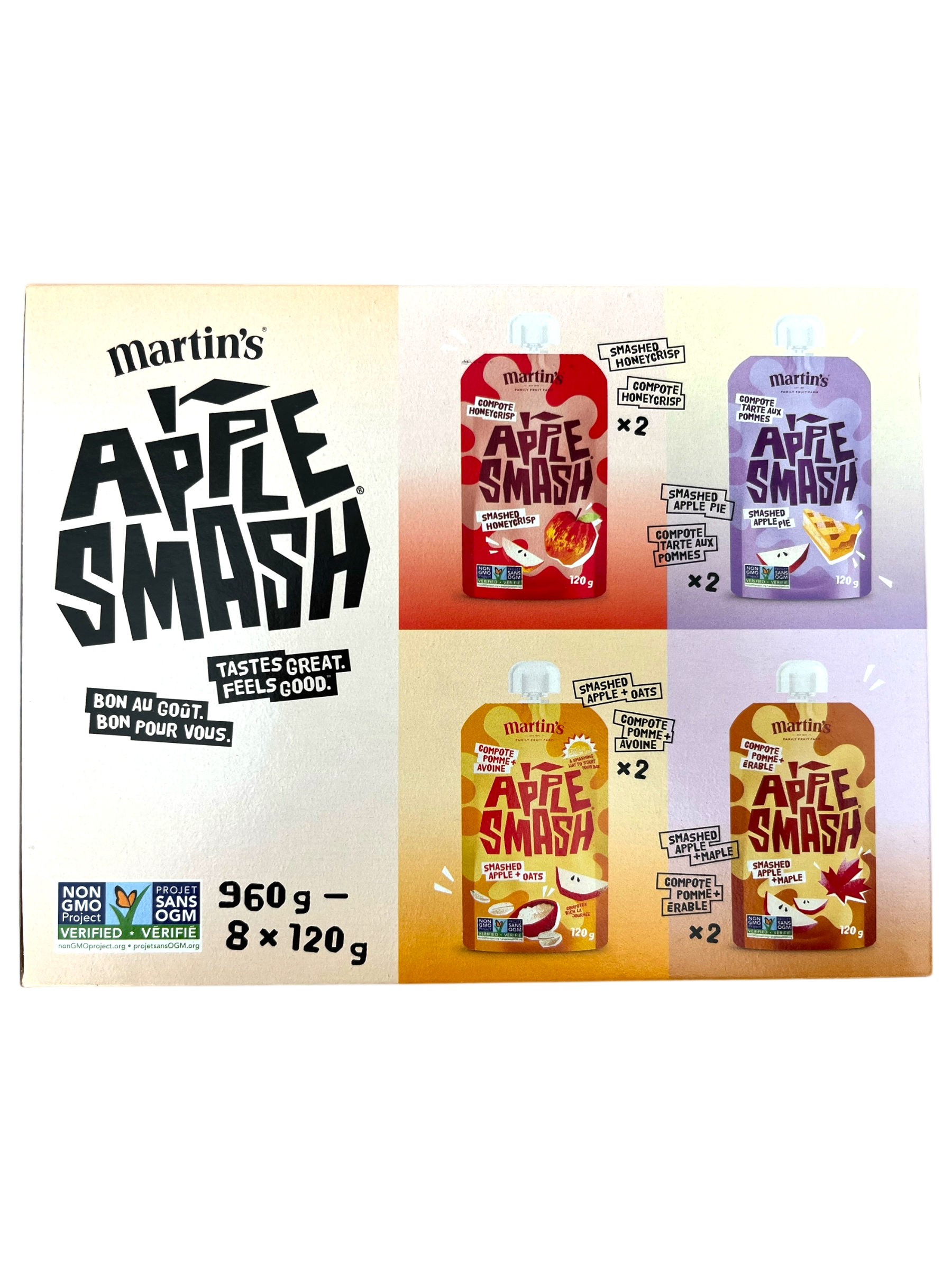 Martin's Apple Smash Pouches Variety Pack - 8x120g – Niagara Fresh Market